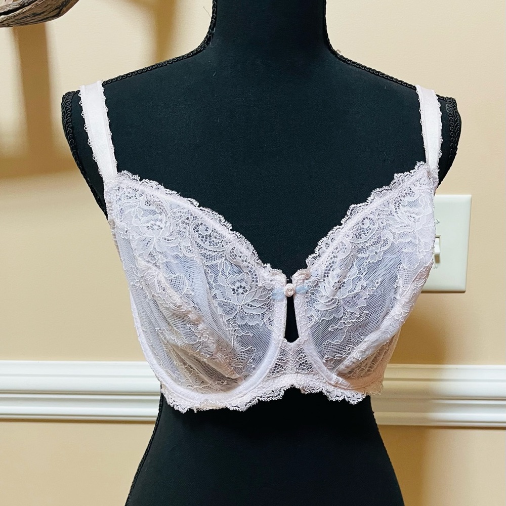 Wacoal Elegant Lace Underwire Bra In Soft Pink - Gem